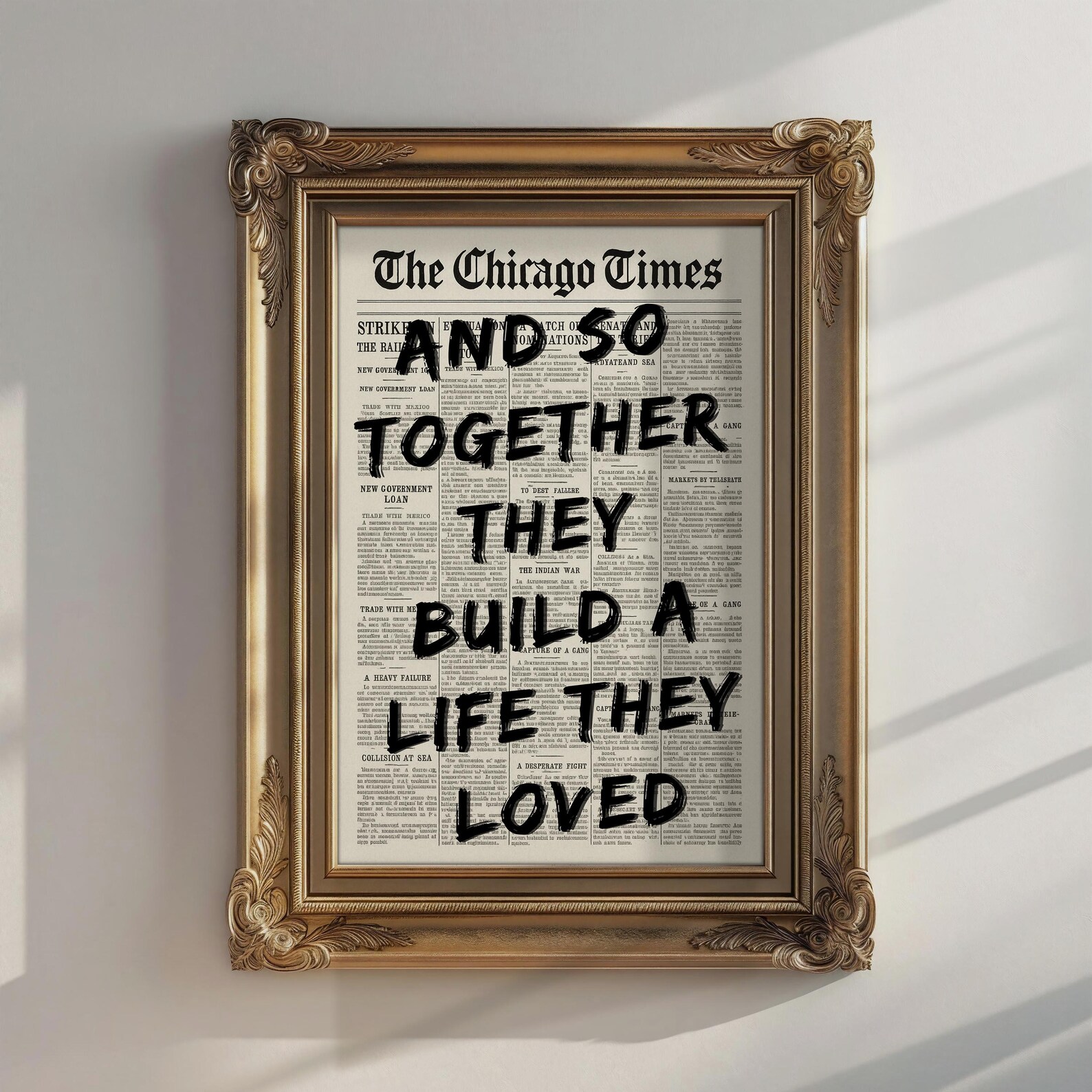 Retro and so Together They Build Newspaper Print, Minimalist ...