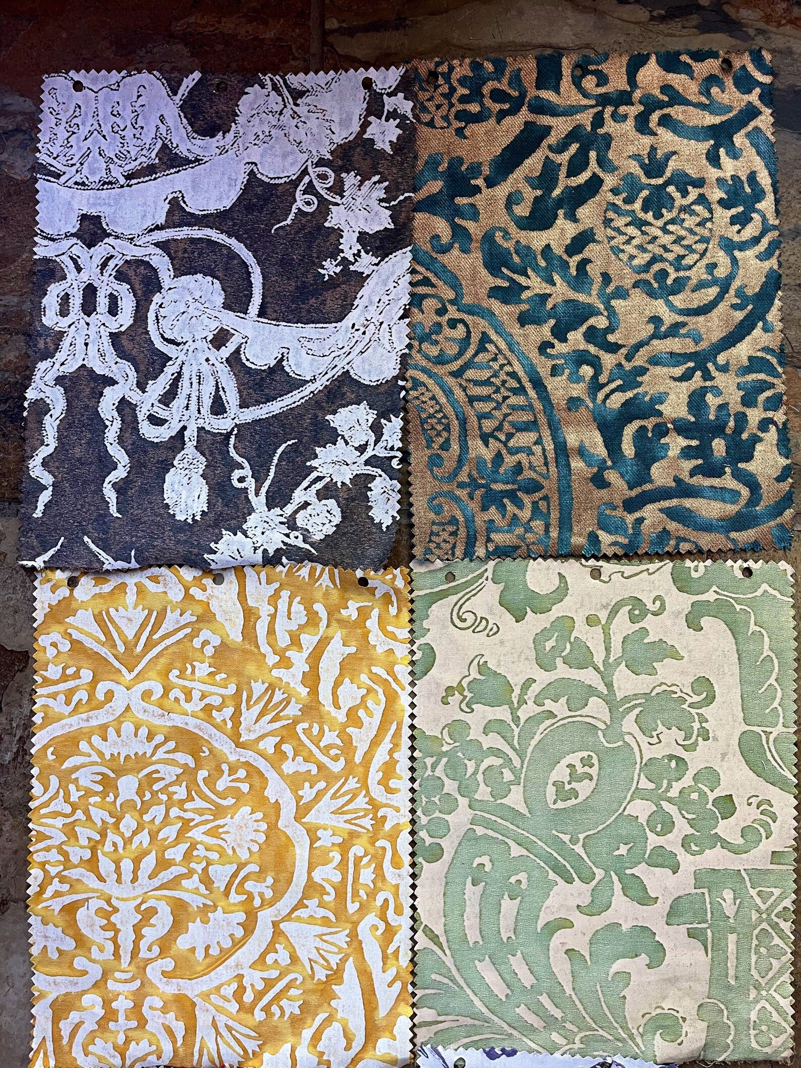 Fortuny Fabric Sample Lot 2 Ten Different Patterns Sewing Protect - Etsy