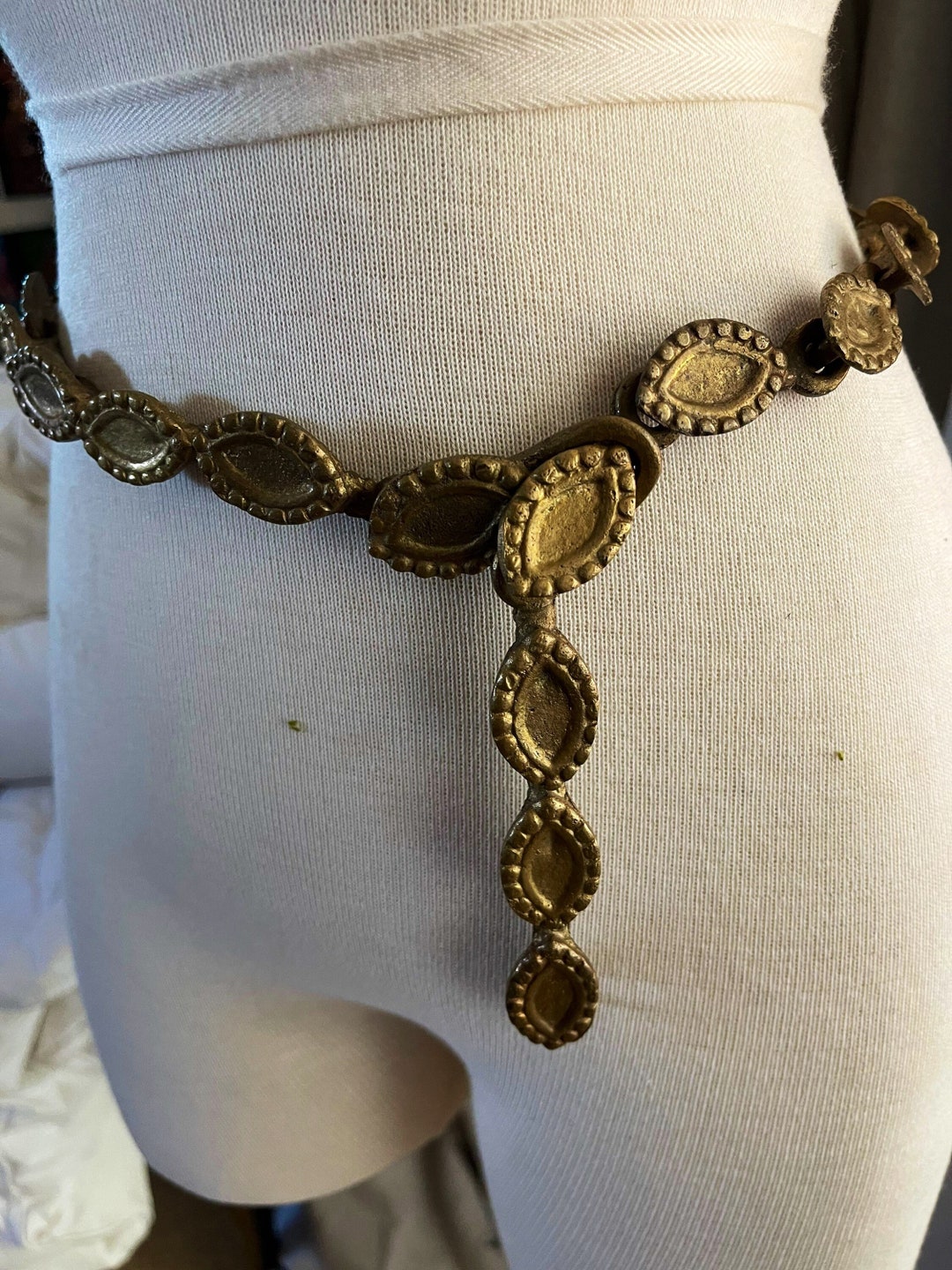 Vintage Rare One of a Kind Bronze Link Belt Heavy Weight and Unusual ...