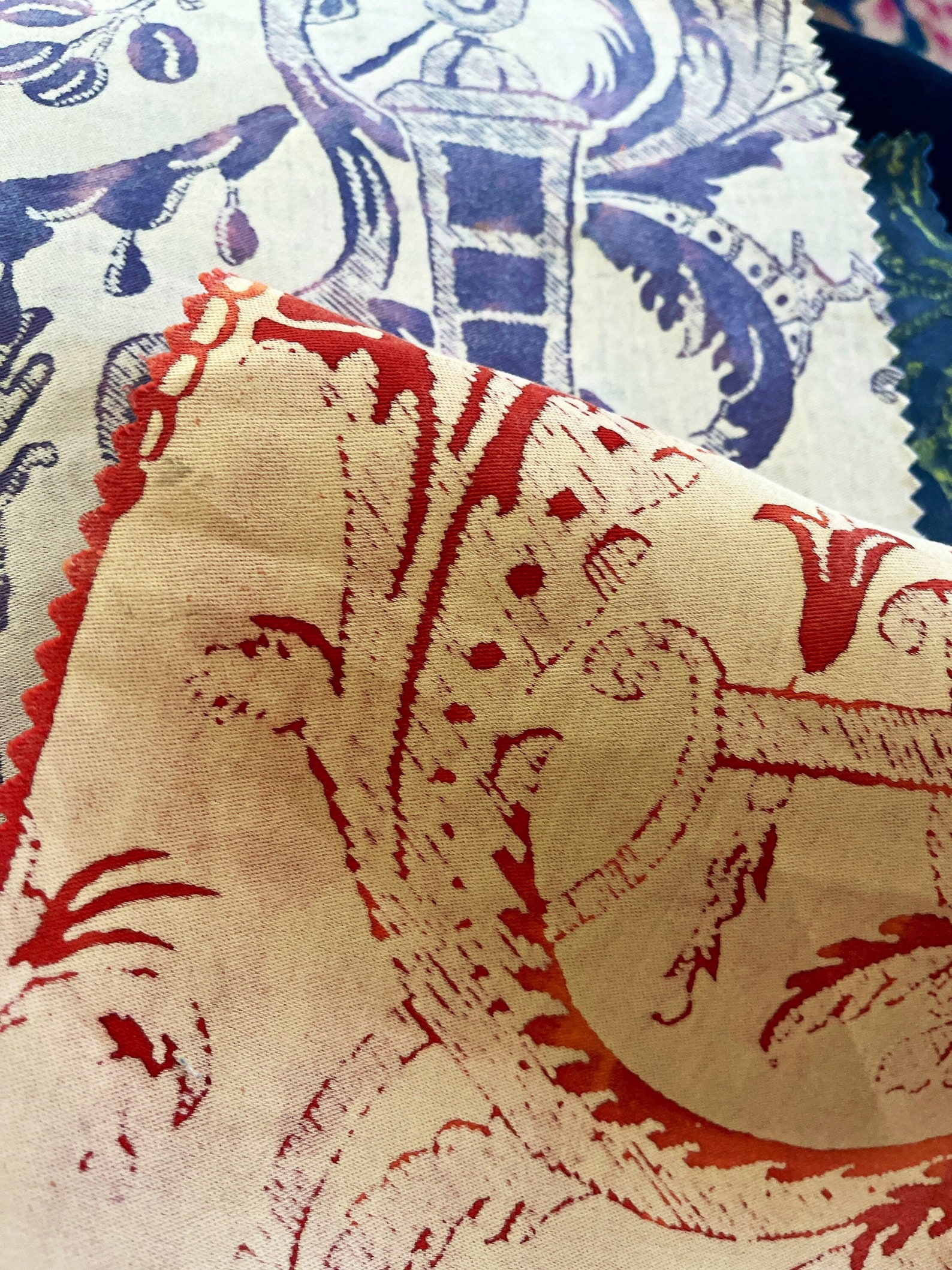 Fortuny Fabric Sample Lot 2 Ten Different Patterns Sewing Protect - Etsy