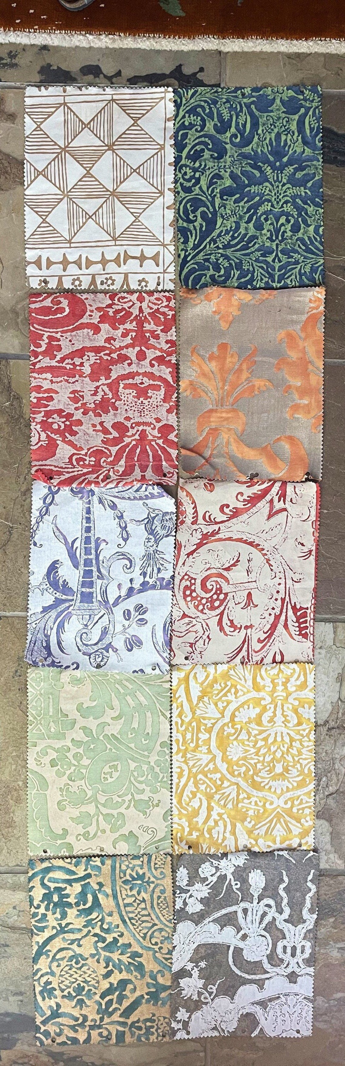 Fortuny Fabric Sample Lot 2 Ten Different Patterns Sewing Protect - Etsy
