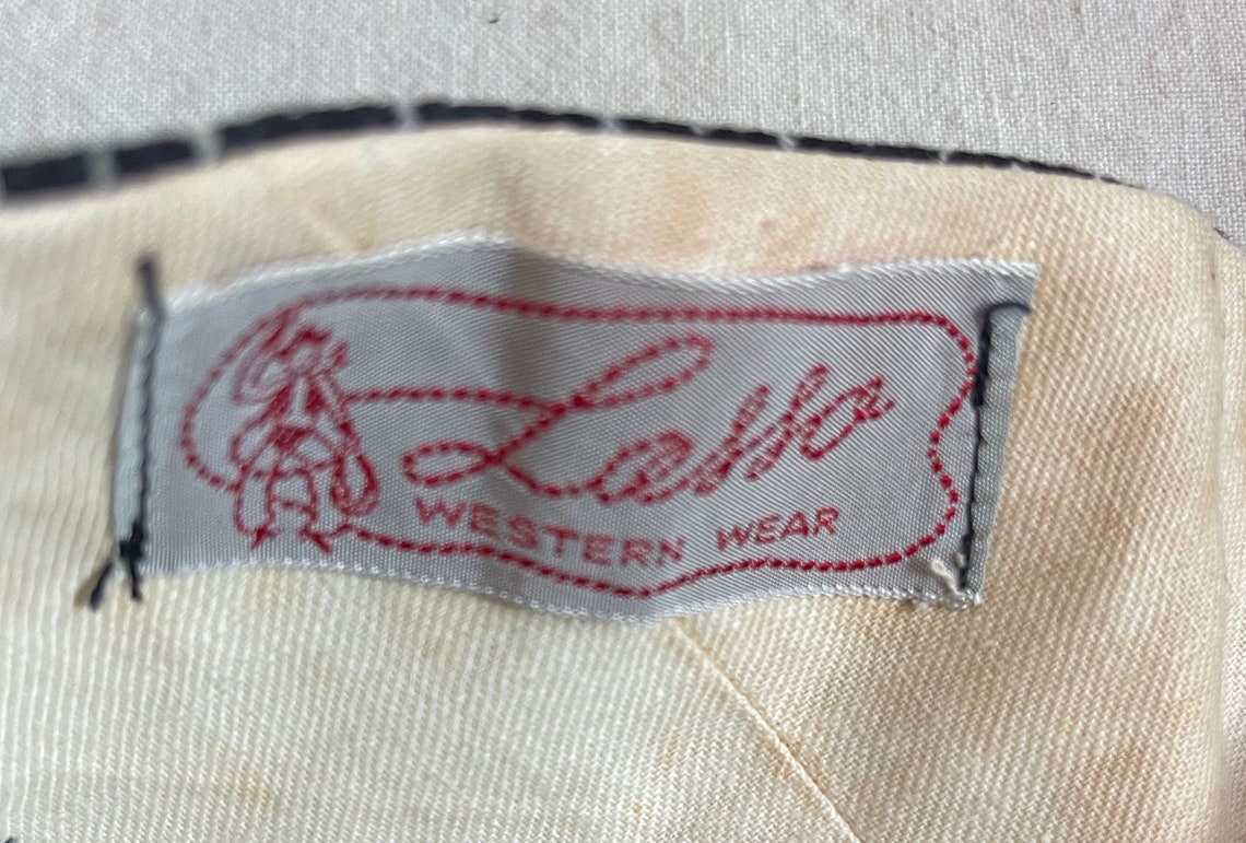 Vintage Western Pants 1970s Lasso Label Western Wear Midnight Dark Blue ...