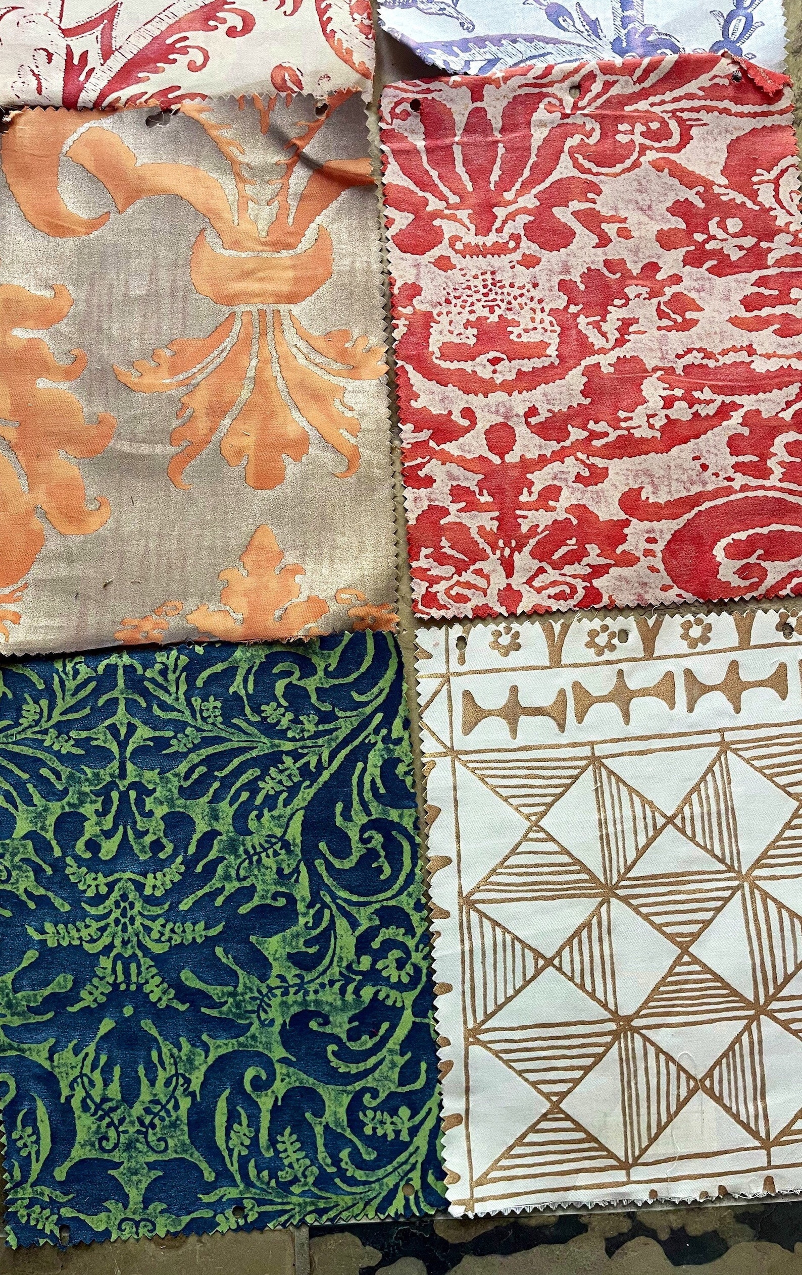 Fortuny Fabric Sample Lot 2 Ten Different Patterns Sewing Protect - Etsy