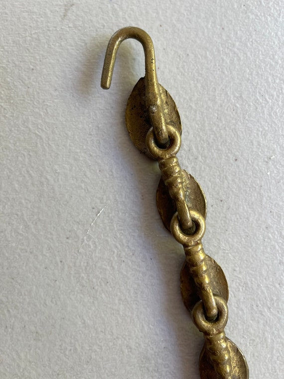 Vintage one of a kind bronze link belt heavy weight … - Gem