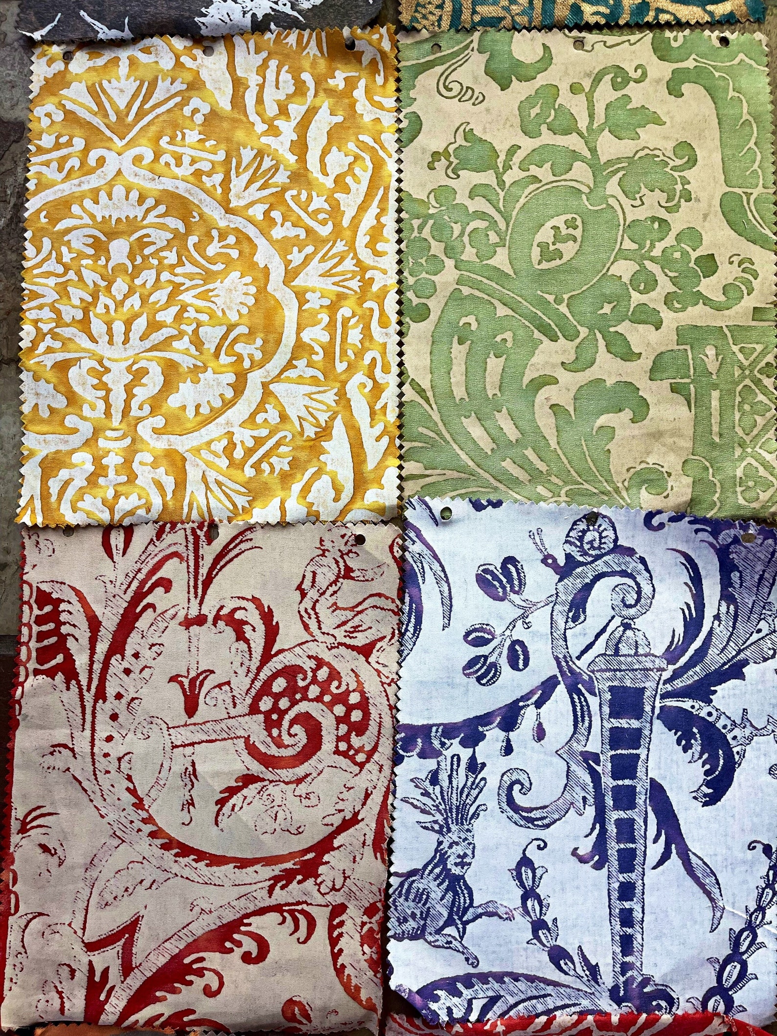 Fortuny Fabric Sample Lot 2 Ten Different Patterns Sewing Protect - Etsy