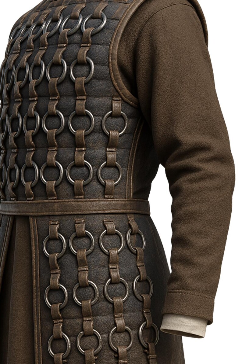 Medieval Ringed Leather Armor Coat - Etsy