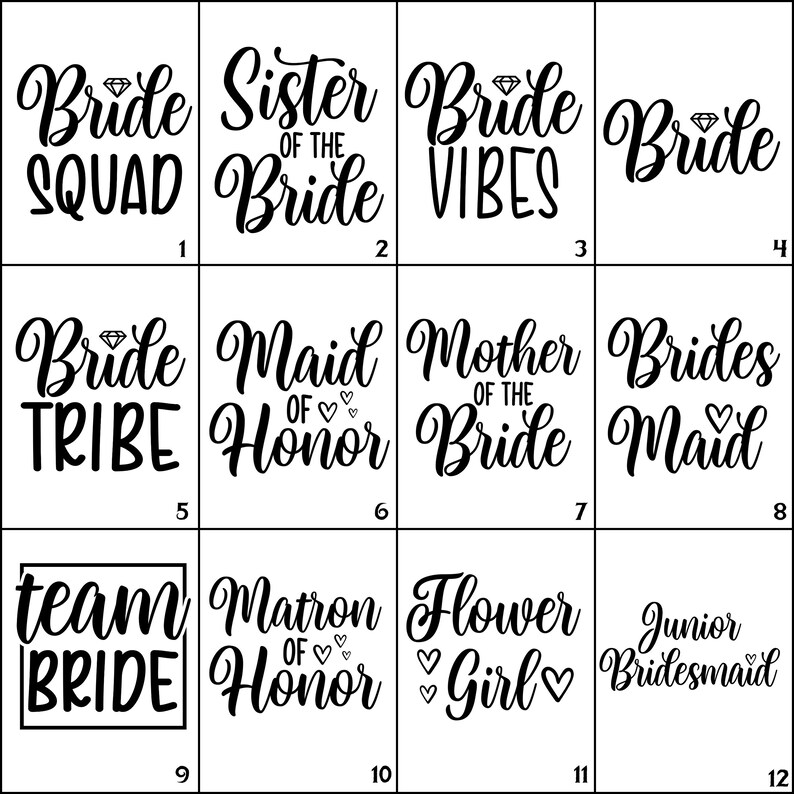 Bride Tribe Matching Shirts – Cute Team Bride Bachelorette Party T ...