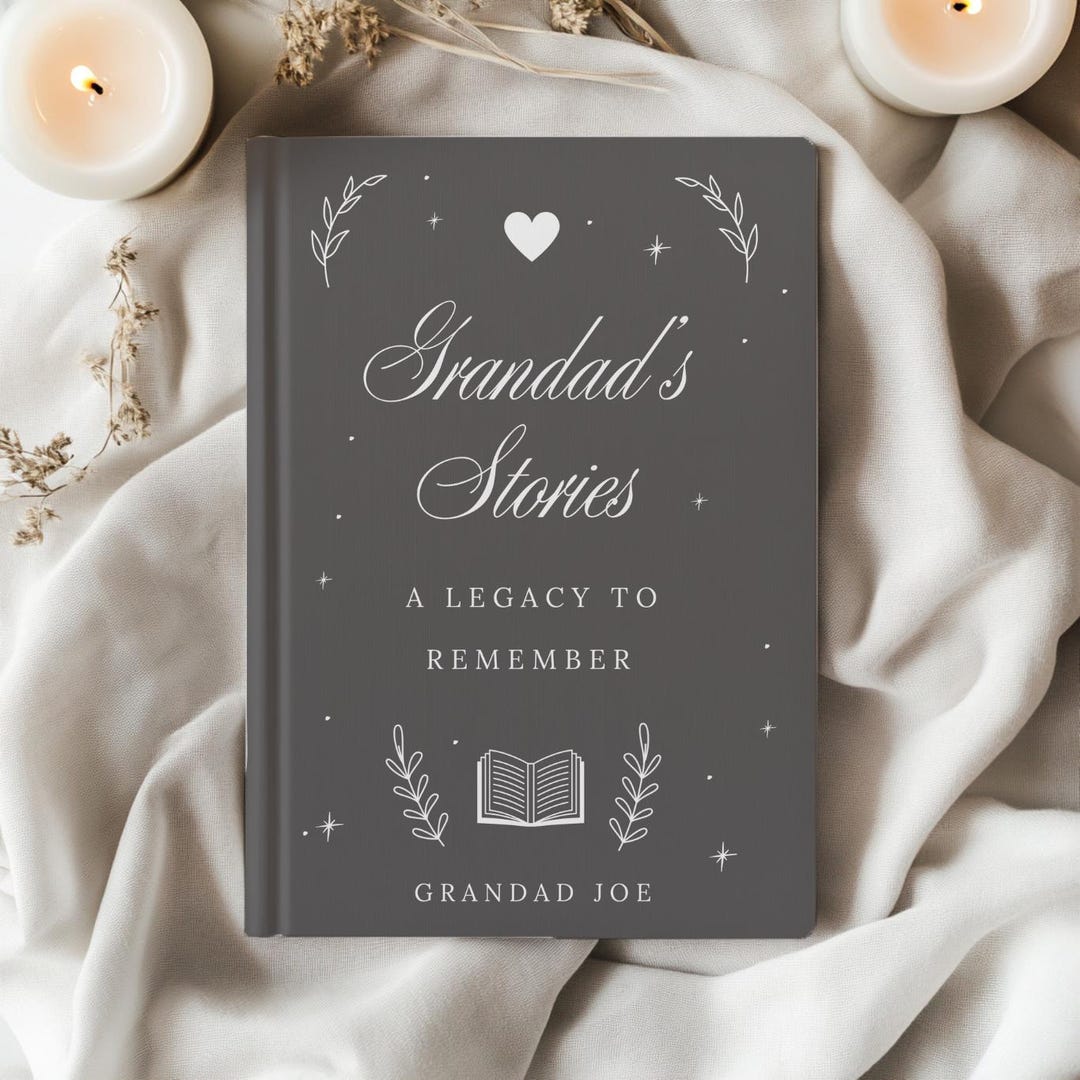 Grandads Stories A Legacy to Remember | Personalised Memory Book ...
