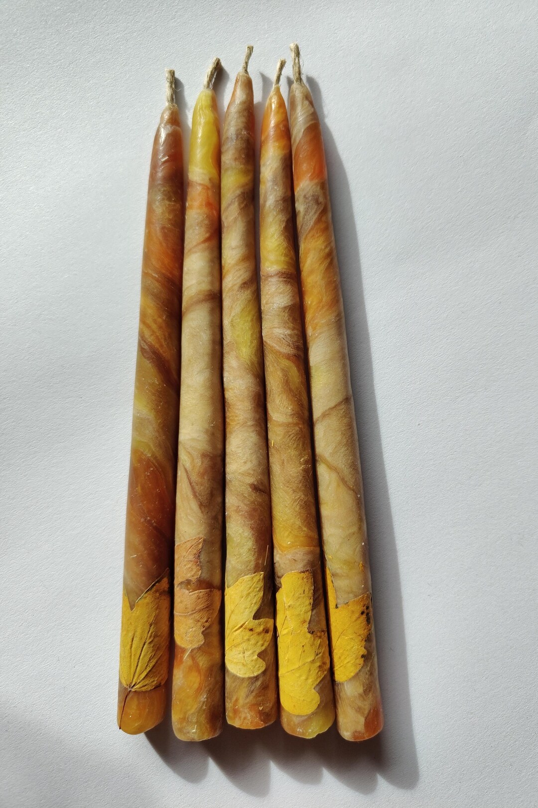 Hand Rolled Taper Candles 100% Beeswax - Etsy