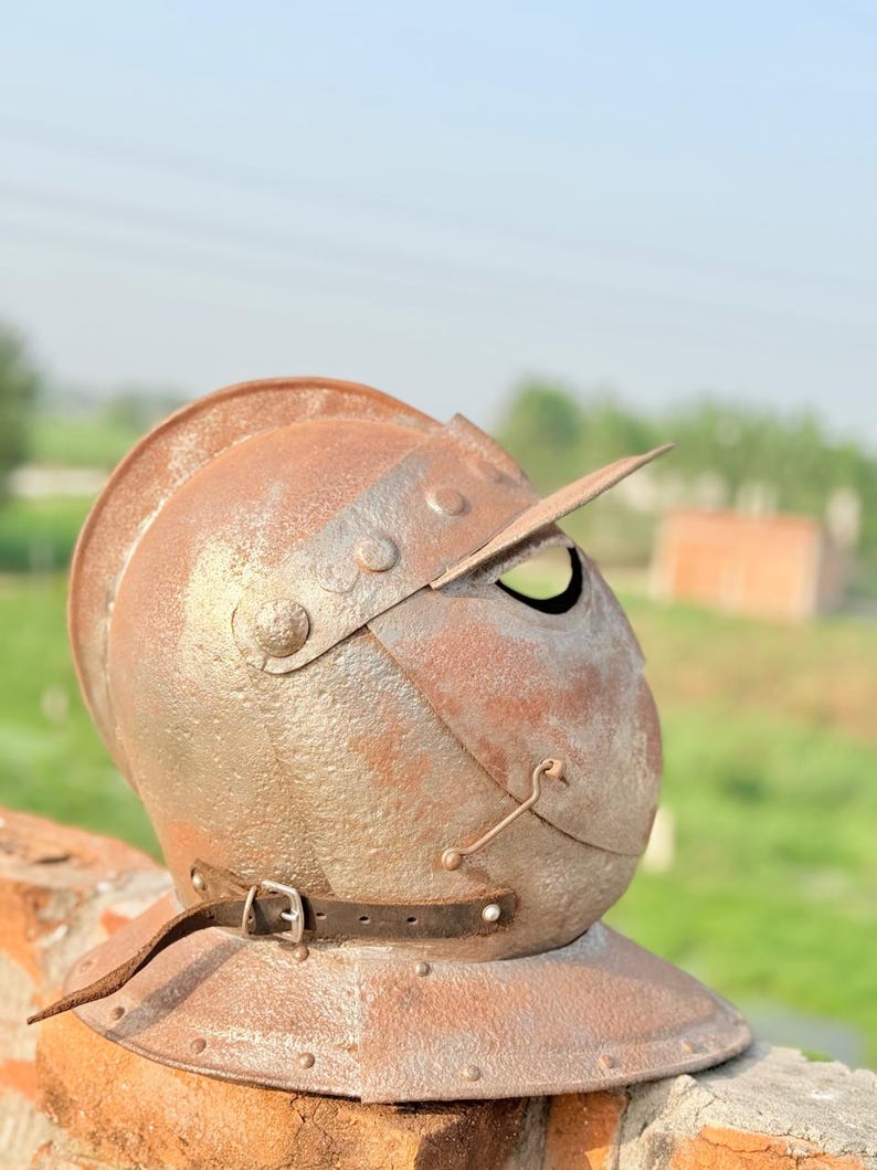 Medieval Steel Knight Helmet: European Crusader Armor Replica - Etsy