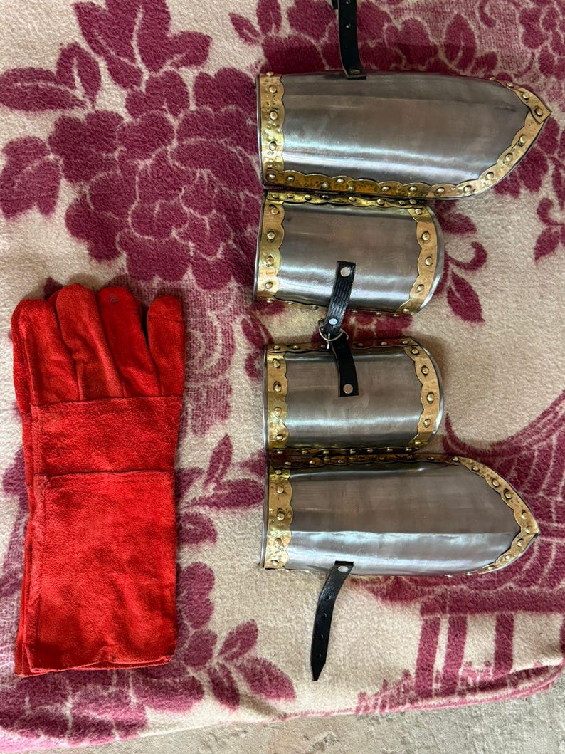 Medieval Steel Vambraces Forearm Armor | Handmade Knight Arm Guards for ...