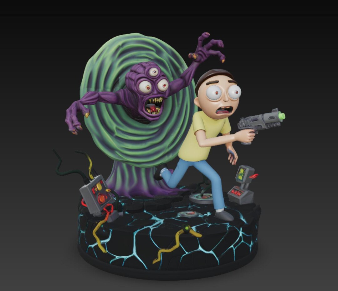 Rick and Morty 3D Model : Morty STL File , Morty 3D Printable Model ...