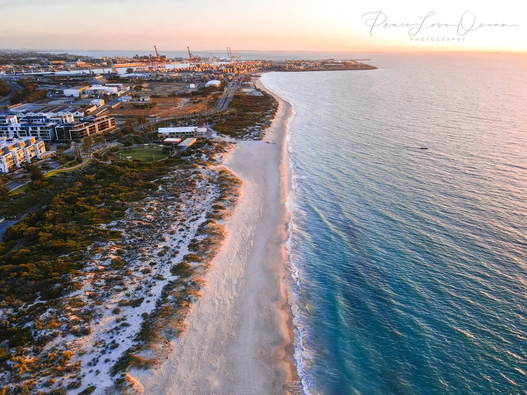 Digital Image of Leighton Beach, Fremantle, Western Australia - Etsy