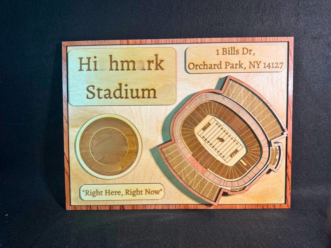 Highmark Stadium 3D Layered Wood Stadium Art - Buffalo Football - Etsy