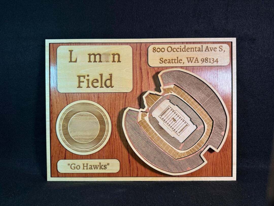Lumen Field SVG - 3D Layered Shadow Box Cut File, Seattle Football ...