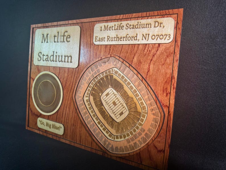 Metlife Stadium 3D Layered Stadium SVG - New York Football (digital ...