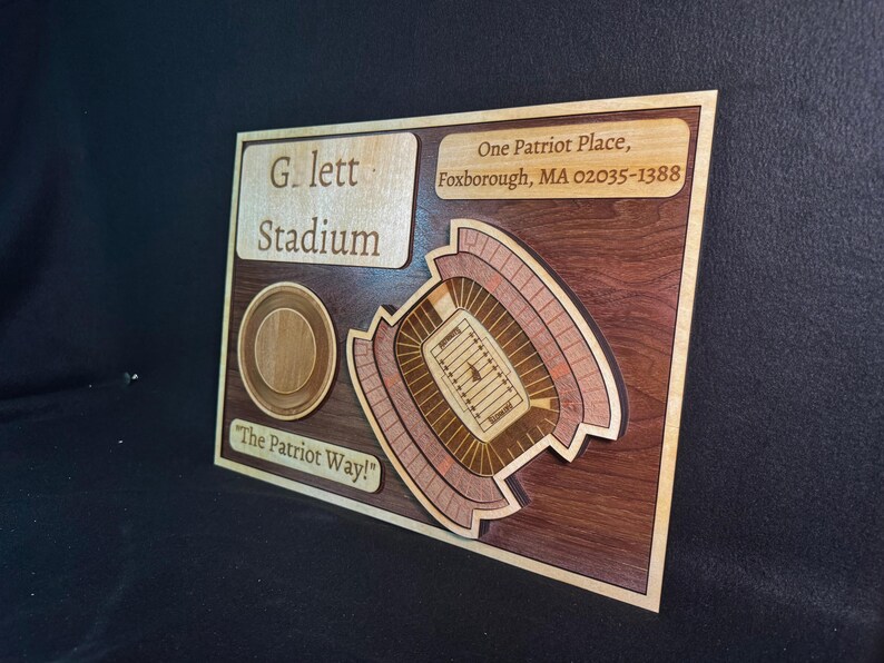 Gillette Stadium 3D Layered Stadium SVG - New England Football (digital ...