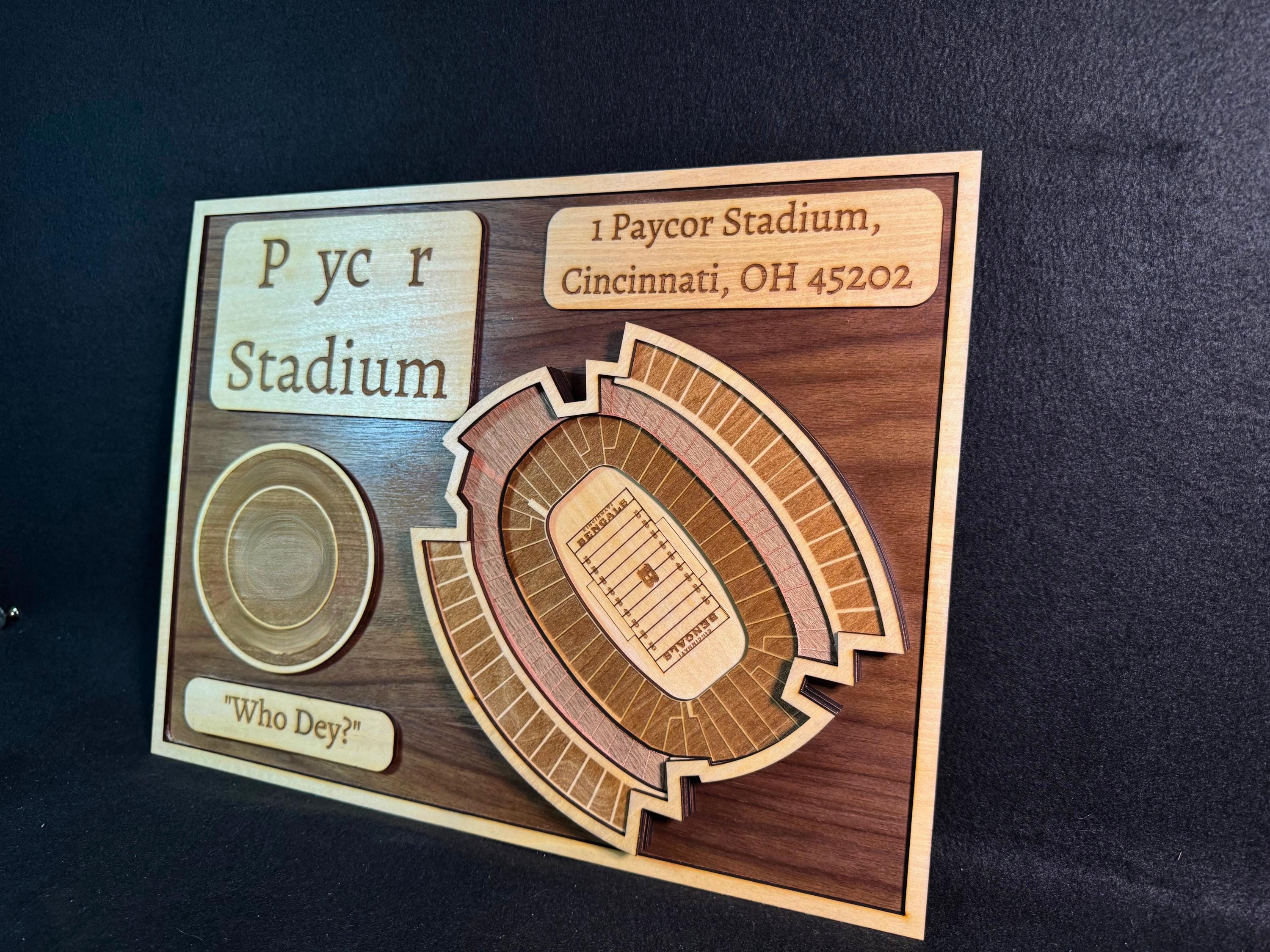 Paycor Stadium 3D Layered Stadium SVG - Cincinnati Football (digital ...