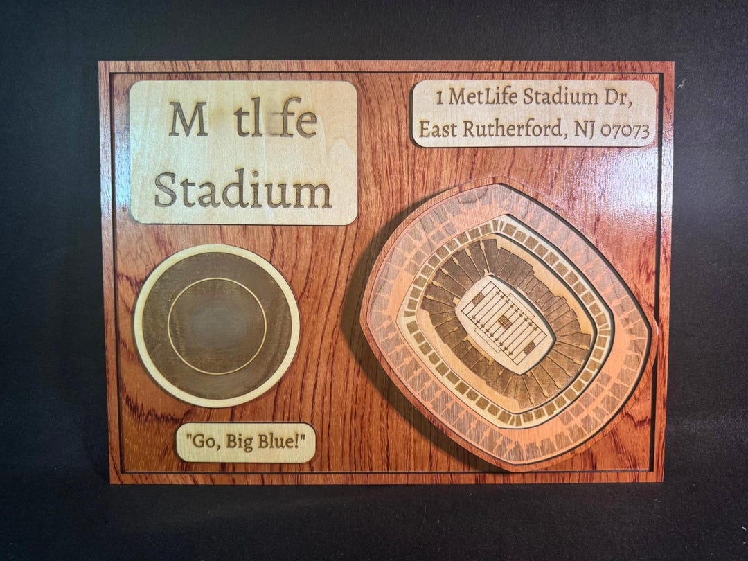 Metlife Stadium 3D Layered Cut File - SVG, (digital Download) - Etsy