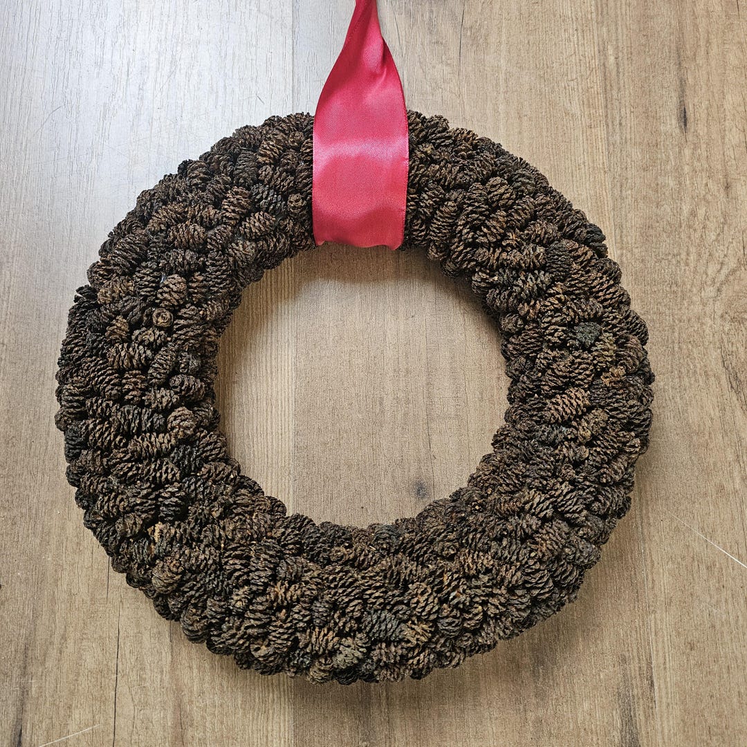 Natural Alder Cone Wreath, Rustic Interior Ø32 Cm - Etsy
