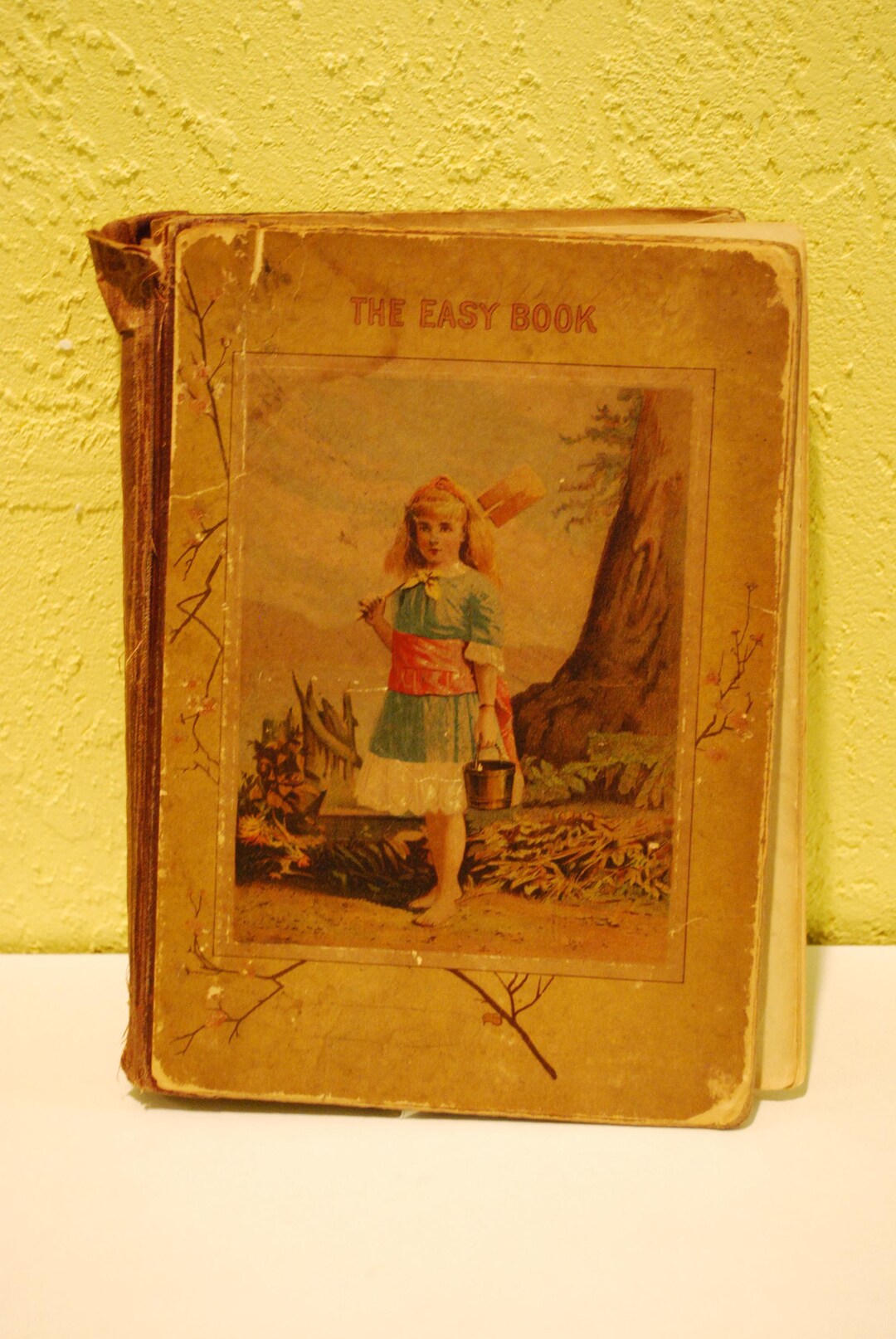 Antique 1800s Children School Education History Rhymes Illust Hardcover ...