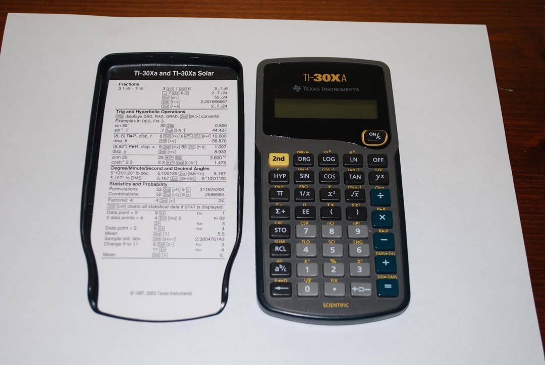 Texas Instrument Ti-30xa Calculator Untested Parts Repair - Etsy