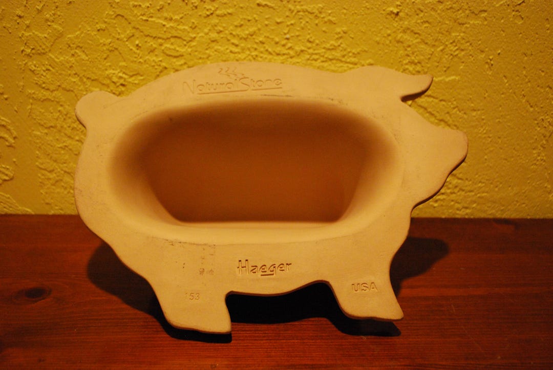 5lb Haeger Pottery Stoneware Pig Shape Bacon Cooker No Box - Etsy
