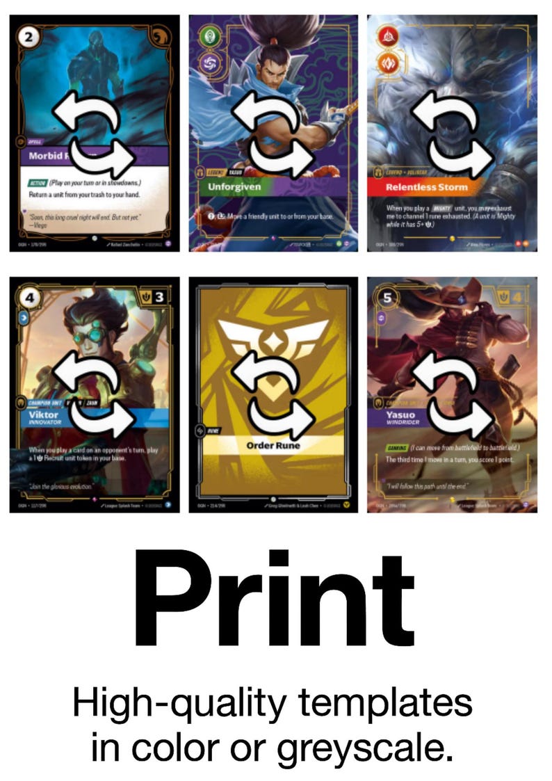 Riftbound TCG Complete Card Placeholder – Riftbound Placeholder Set Origins (names English) ENG ...