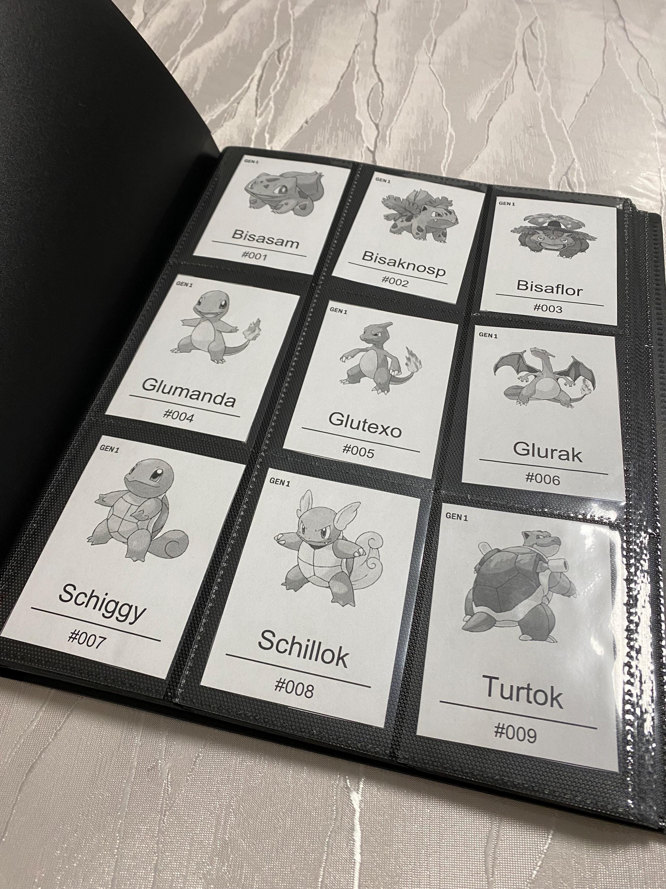 Pokémon Complete Pokédex Placeholder Cards (nos. 1–1025, German Names ...