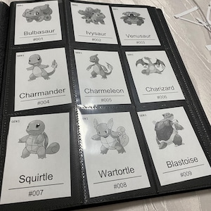 Pokémon Complete Pokédex Placeholder Cards (no. 1–1025, English Names ...