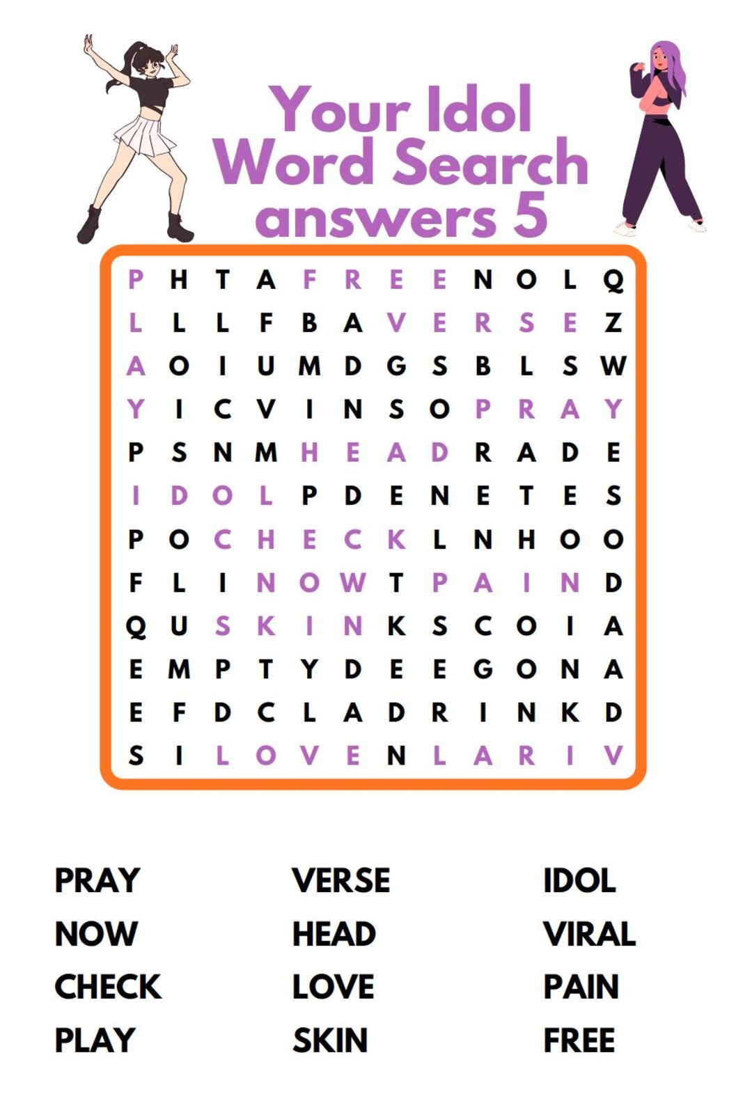 Demon Hunters Printable Word Search Pack, 5 Fun Puzzles With Answers ...