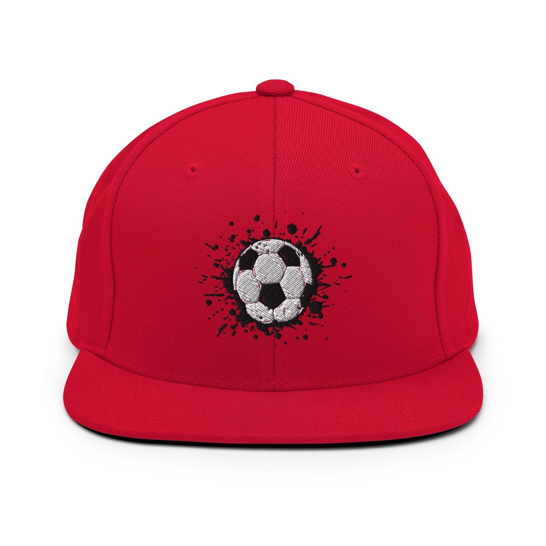 Flat Brim Soccer Ball Cap - Etsy