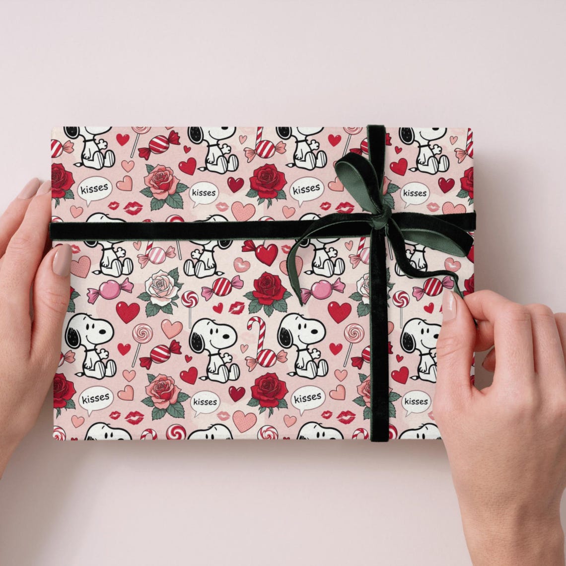 Snoopy | Peanuts | Valentine | Seamless | Design | Bows | Pink | Disco ...
