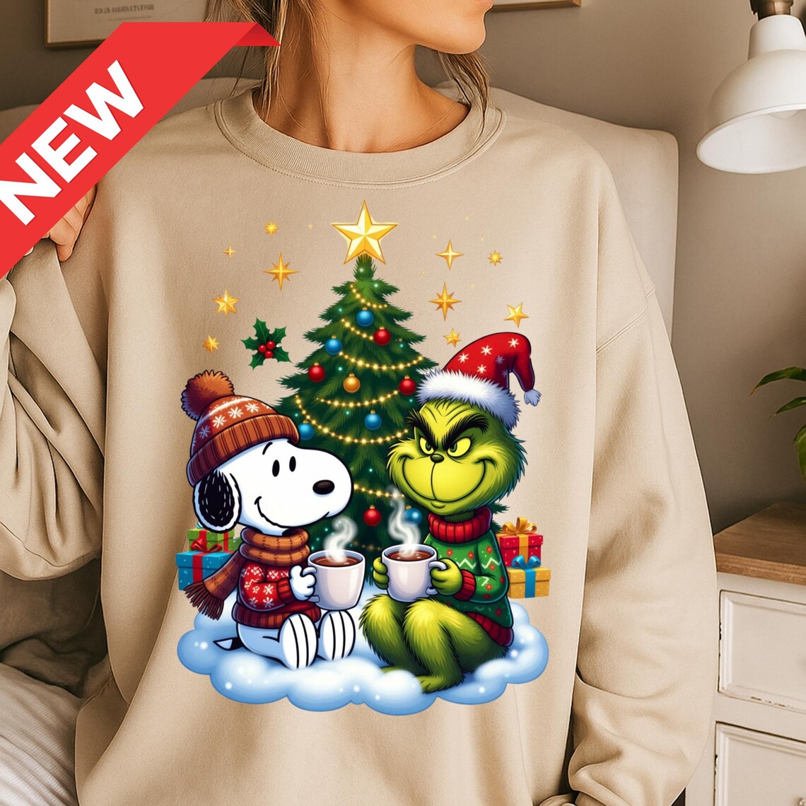 Snoopy and Grinch SVG PNG| Holiday Cartoon Art | Peanuts Winter Clipart ...