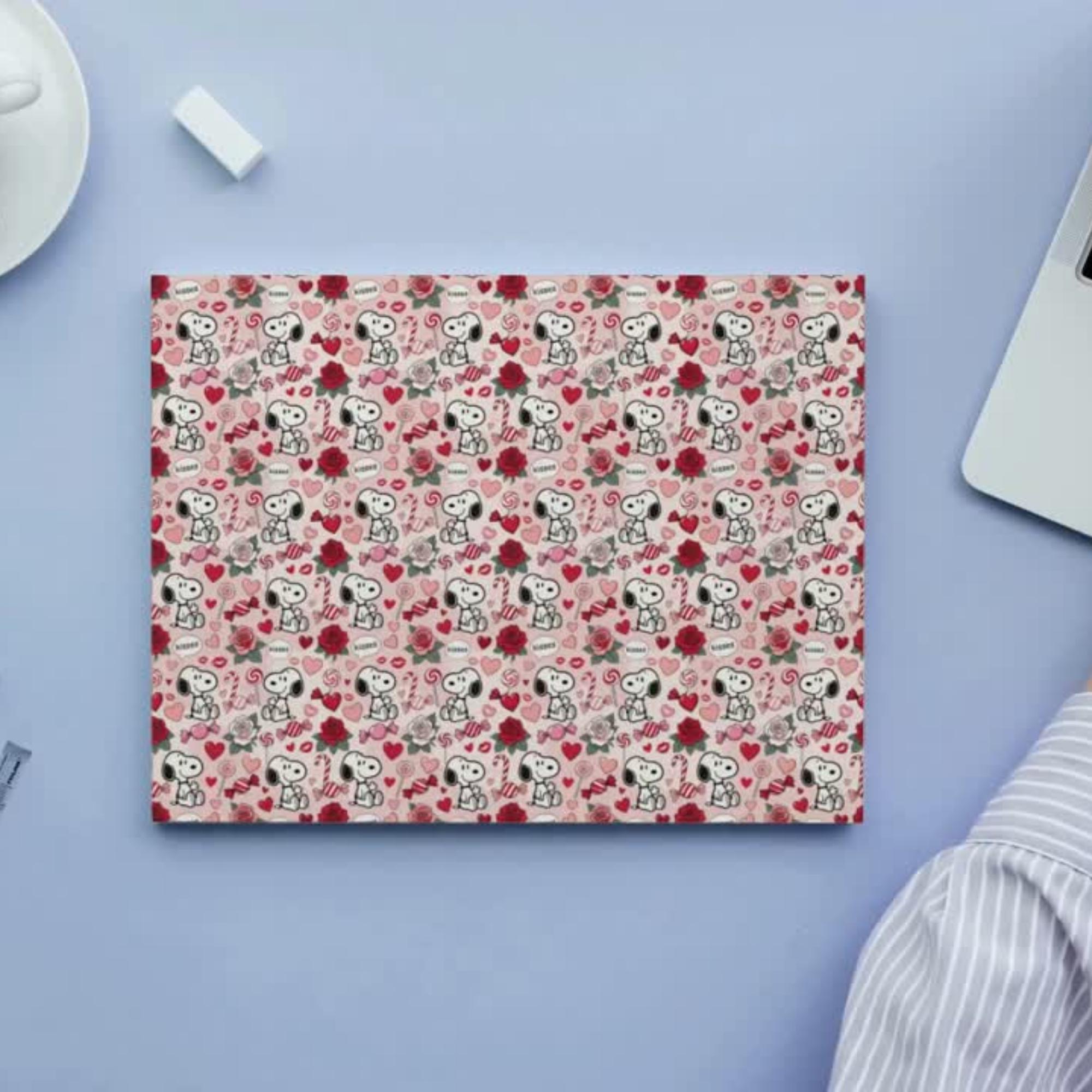 Snoopy | Peanuts | Valentine | Seamless | Design | Bows | Pink | Disco ...