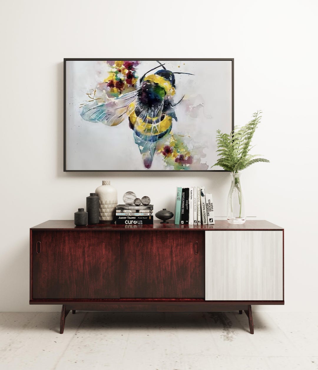 Bumblebee Original Oil Painting on Canvas, Handpainted Wildlife Art - Etsy