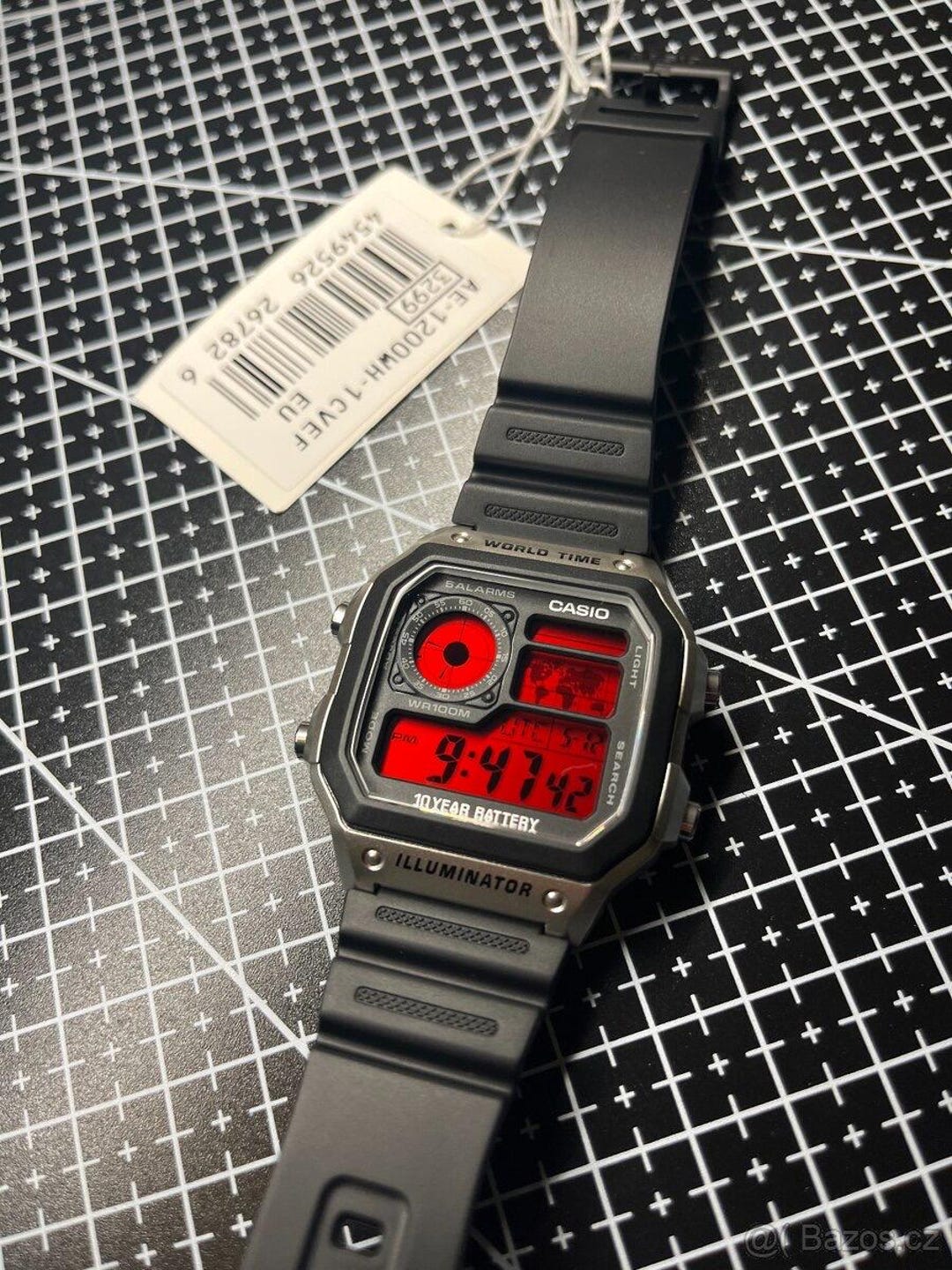 Casio AE1200 Royale I Color Mod (silver Red Shift) - Etsy UK