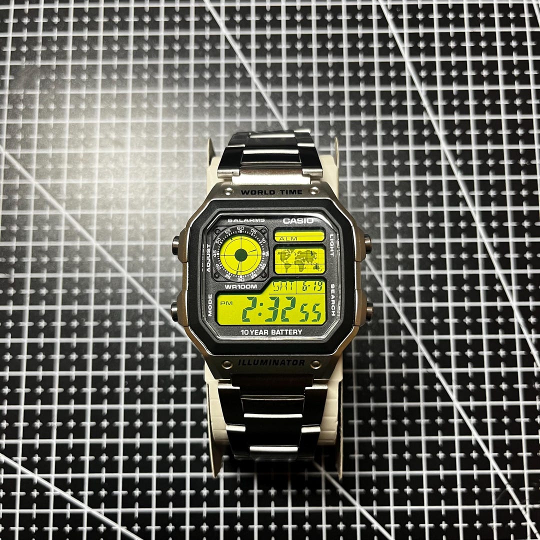 Casio AE1200 Royale I Color Mod (silver UV) - Etsy