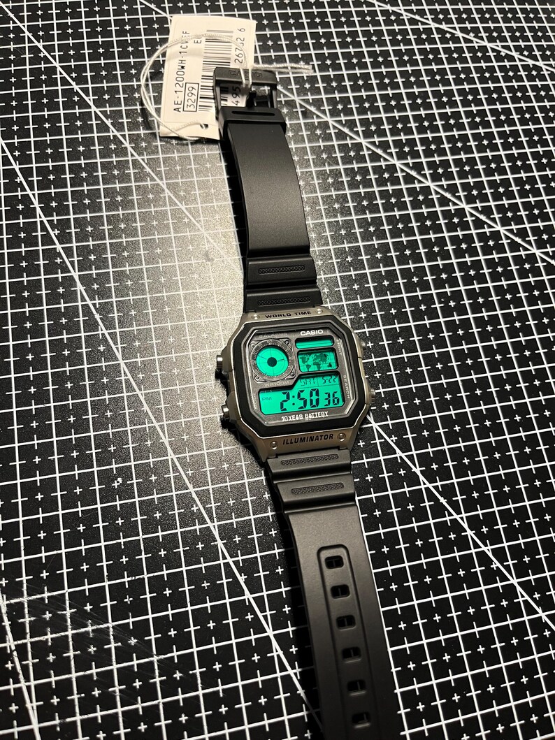 Casio AE1200 Royale I Color Mod (silver Tiffany) - Etsy