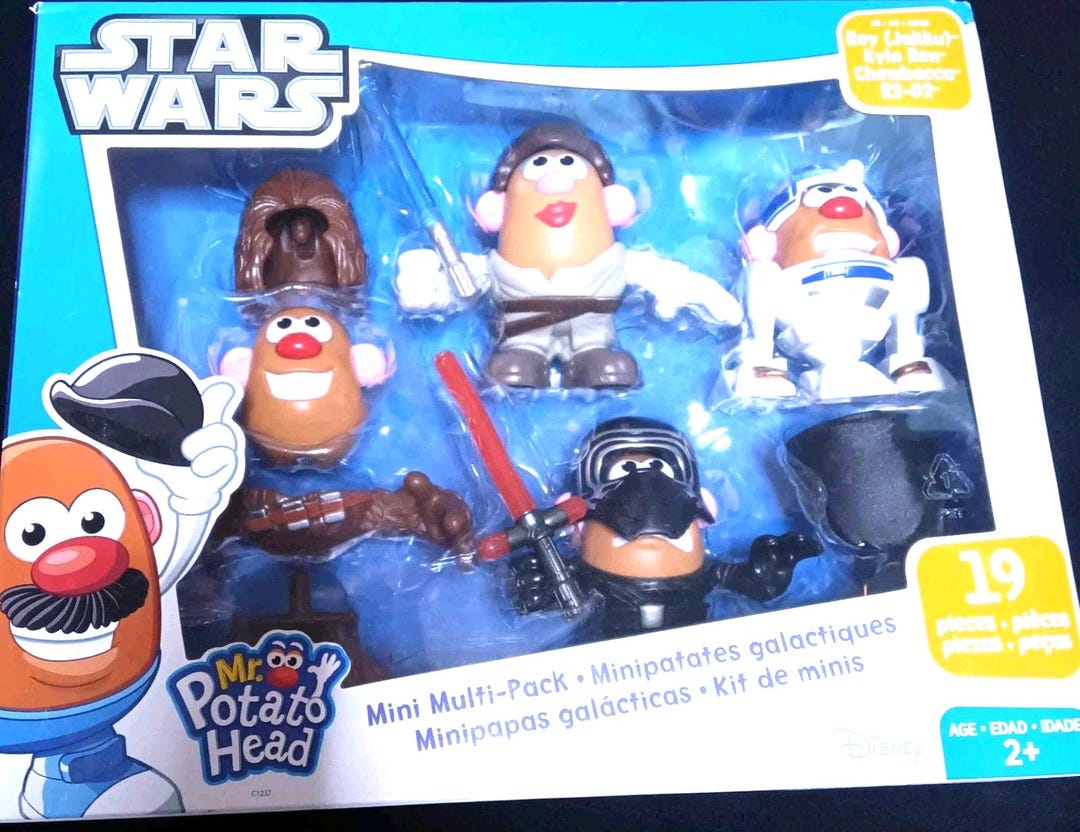 Star Wars Mr Potato Head Mini-multi Pack Rey,kylo Ren,chewbacca R2-D2 ...