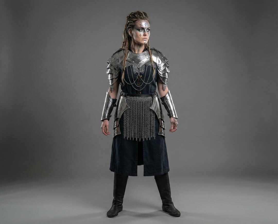 Brave Lady Knight Armor Set: Steel Medieval Cosplay - LARP SCA - Etsy