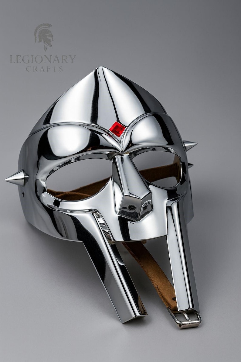 MF Doom Rapper Madvillian Steel Gladiator Mask Larp Halloween Costume ...