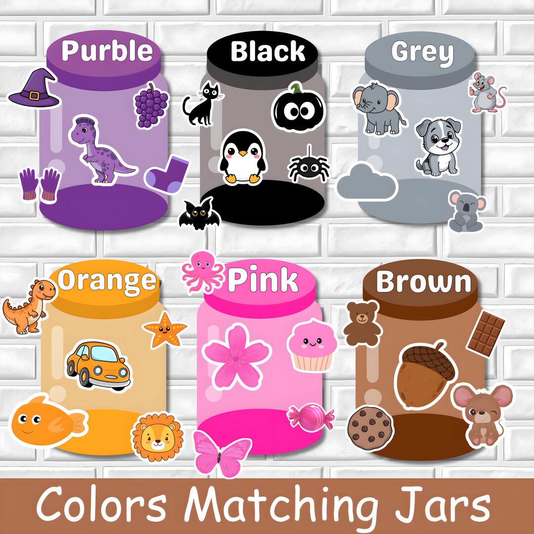 Color Matching Activity for Kids,toddler Printable Color, Homeschooling ...