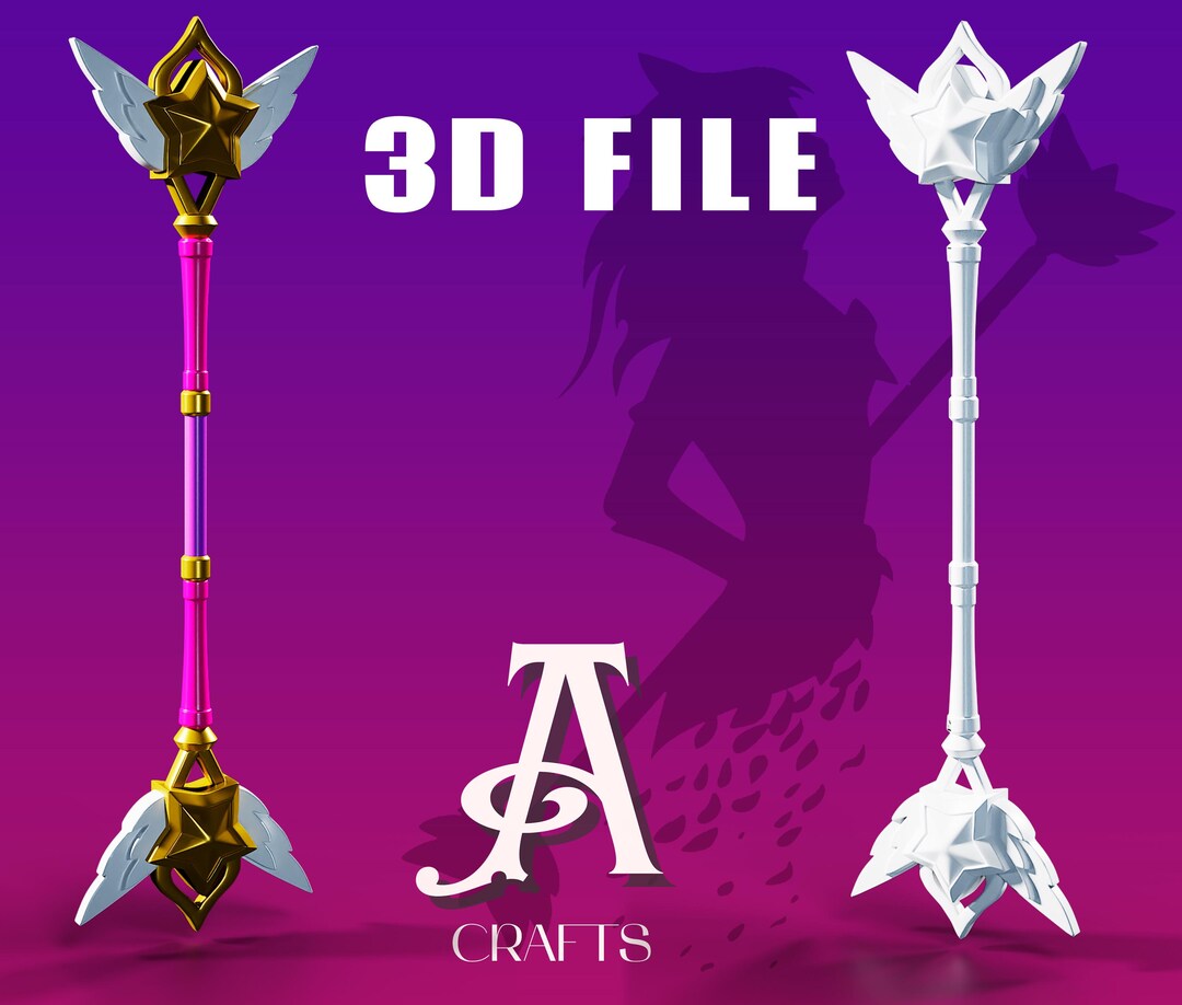 Lux Star Guardian Staff STL File | League of Legends Cosplay Prop | 3D ...