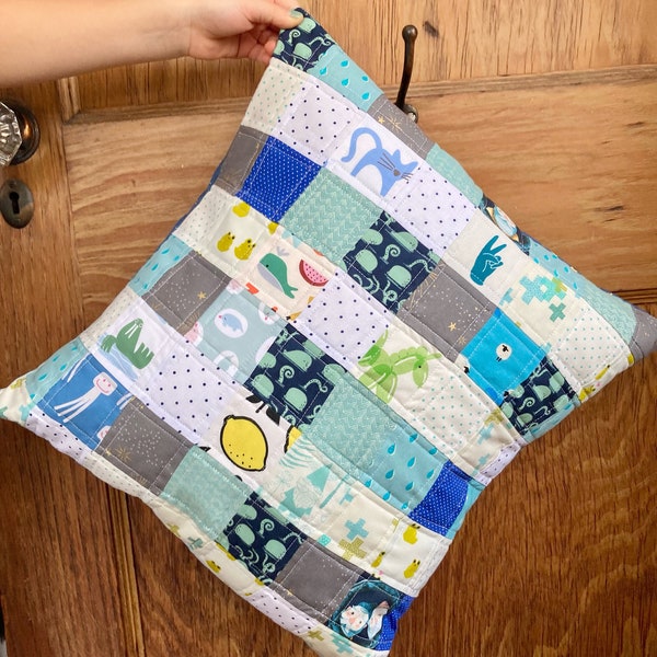 Patchwork Pillow - Etsy