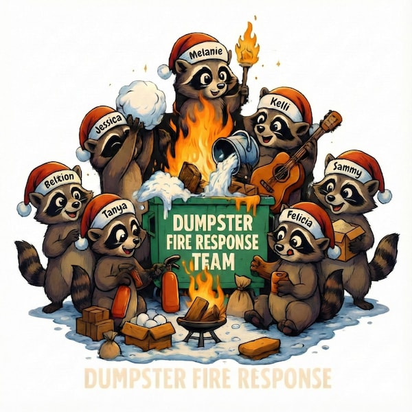 Customized Dumpster Fire Ornaments - Etsy