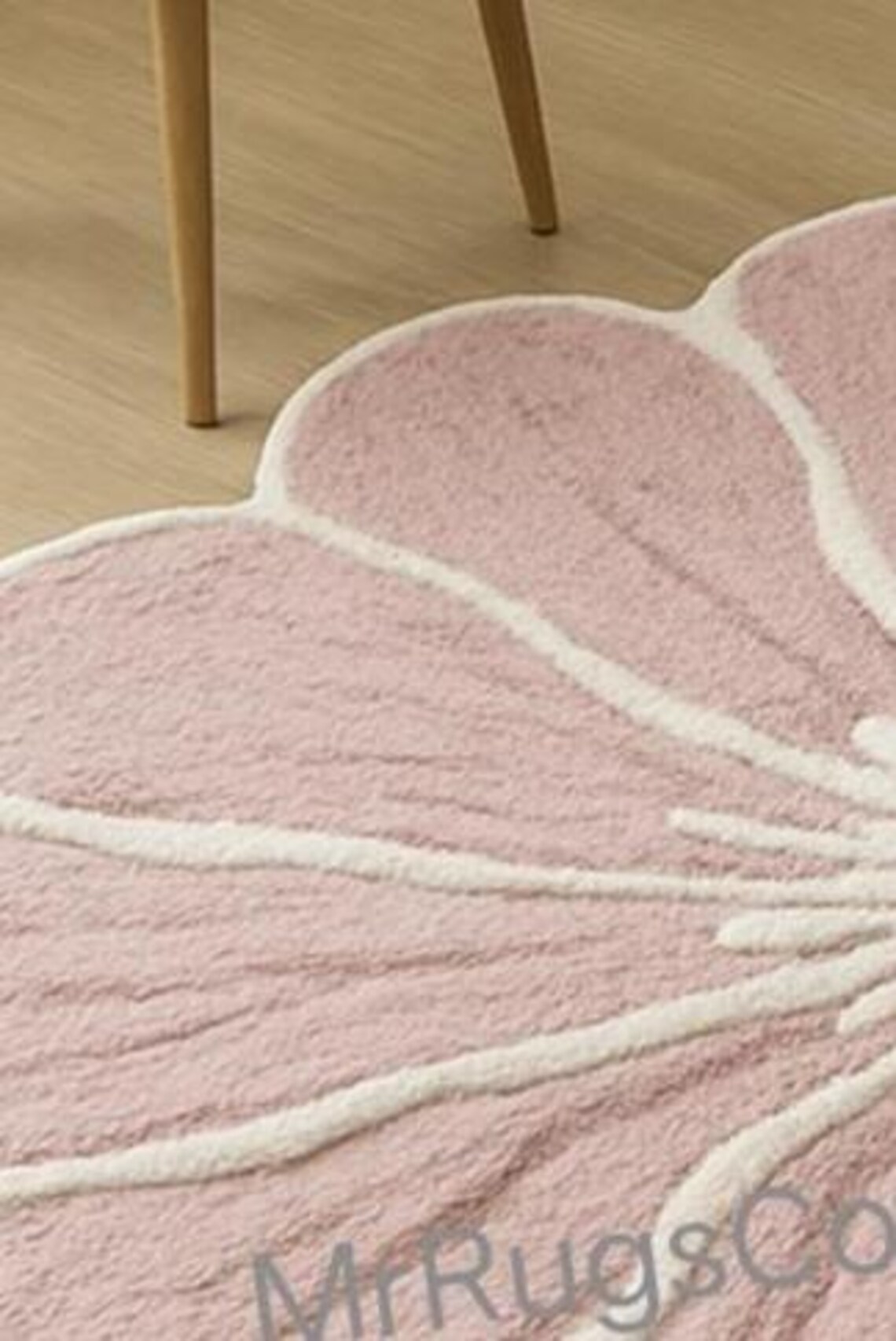 Pink Flower Shaped Rug – Cute Floral Area Carpet | Soft Aesthetic ...