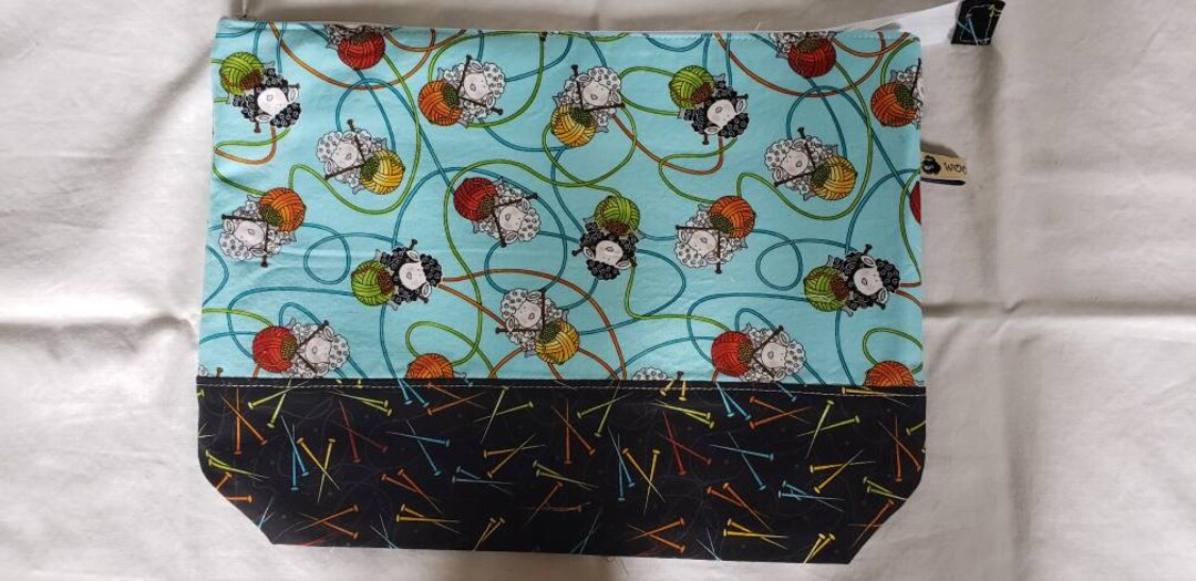 Knitting Bag/sheep Bag/yarn Bag/knitting Project Bag/crochet Project ...