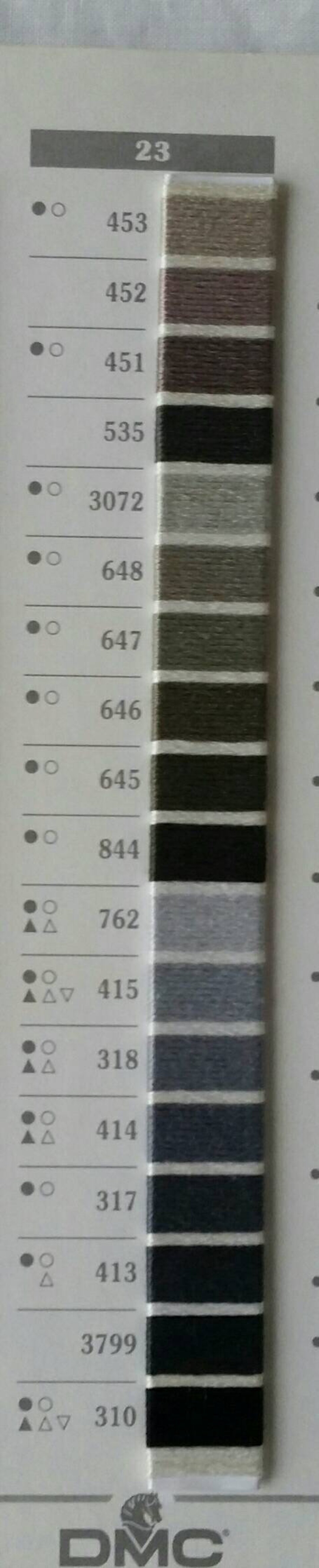 DMC Embroidery Floss Grey DMC Cotton Embroidery Floss Cross Stitch ...