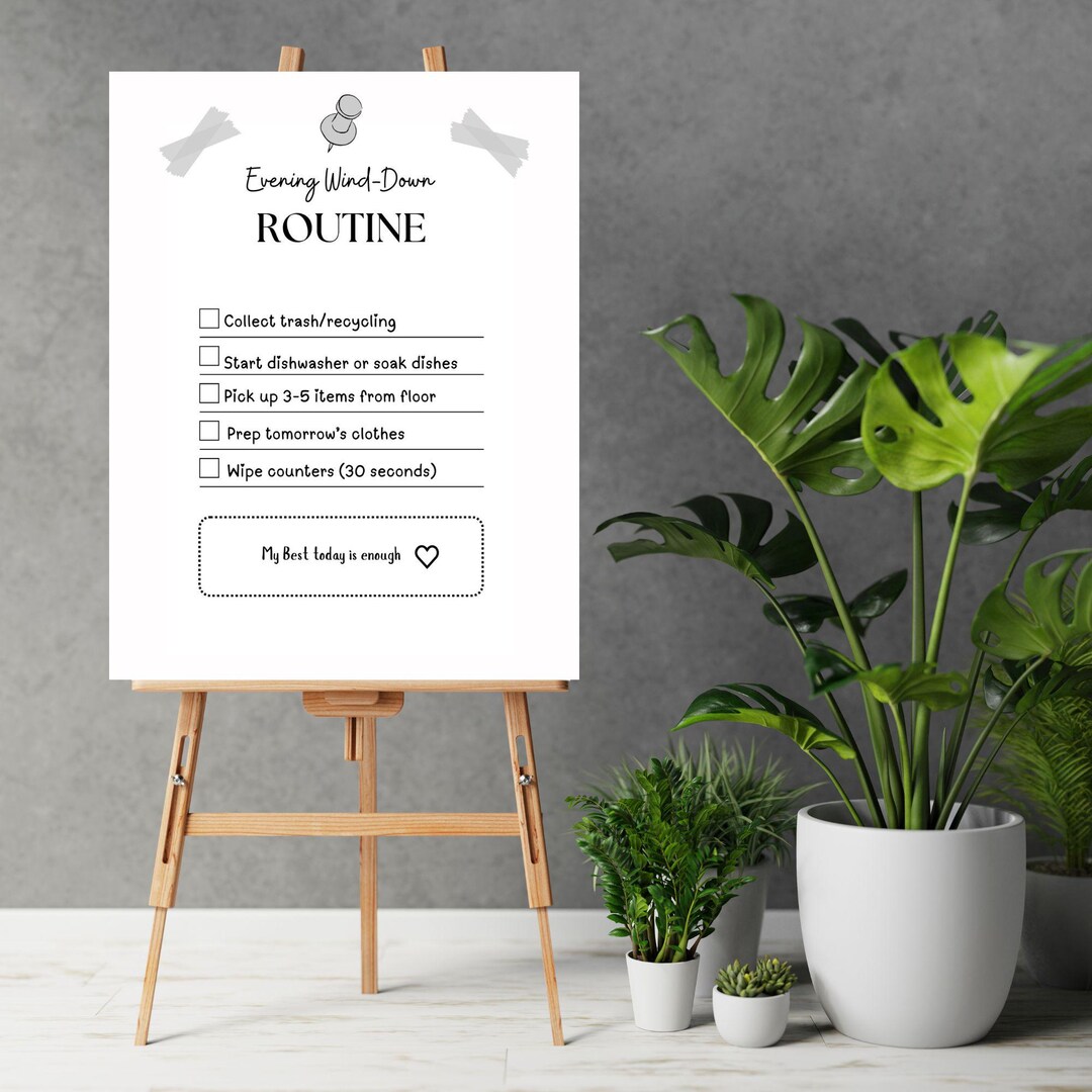 ADHD Cleaning Workbook, 5-minute Routines + Gentle Declutter Charts ...